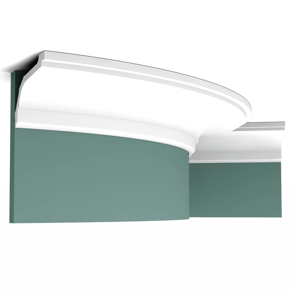 Flexible cornice C220F white | 116 x 76 x 2000 mm made of plastic | Ce