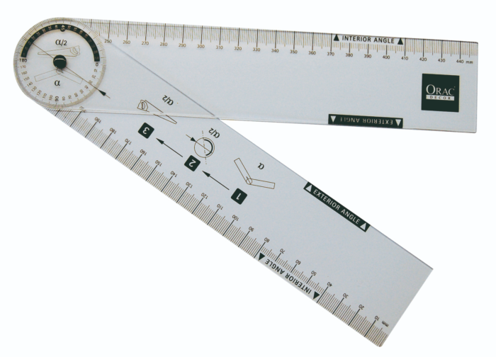 Professional protractor for hair-accurate measurements in decoration