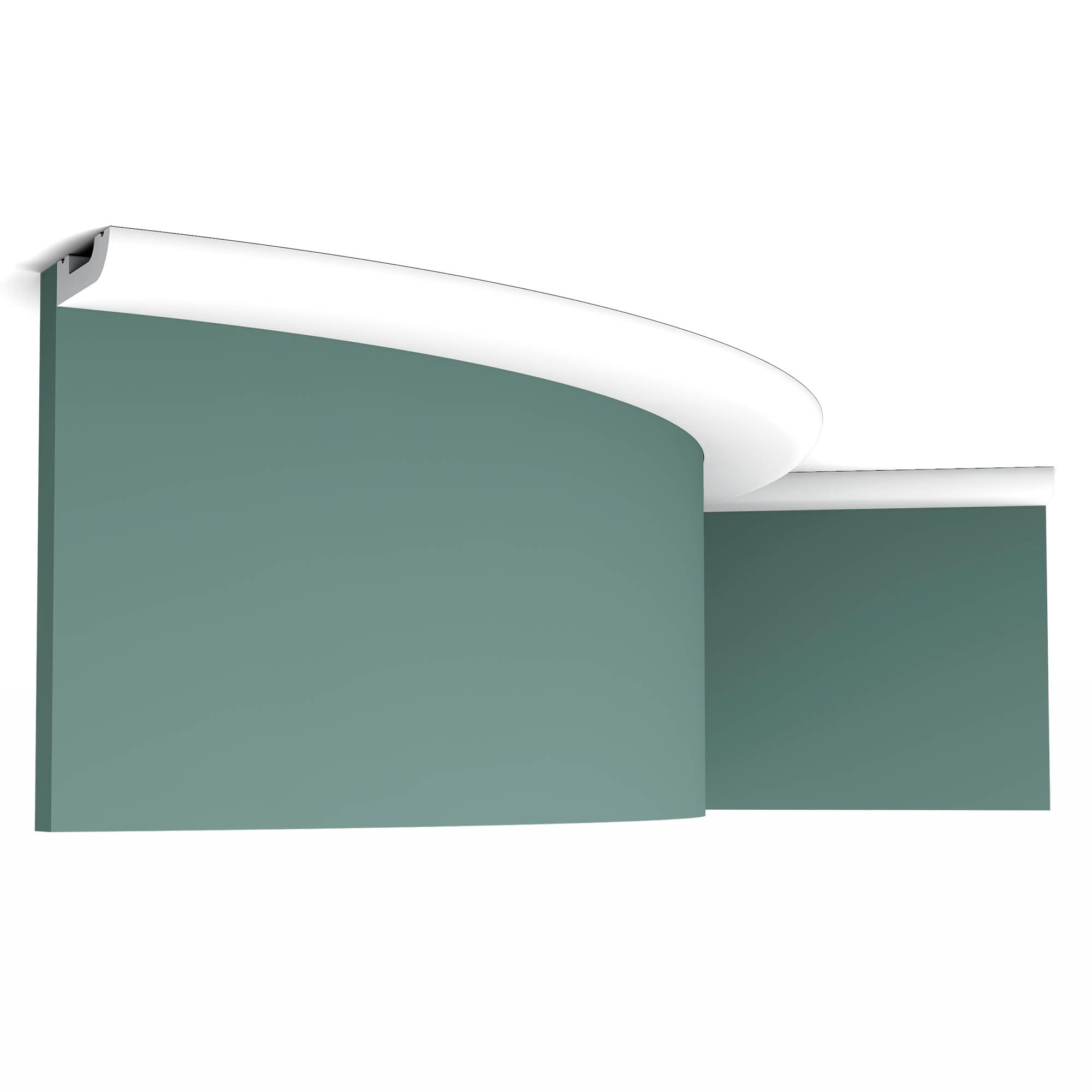 Flexible cornice SX182F white | 1.3 x 5 x 200 cm made of plastic | Cei