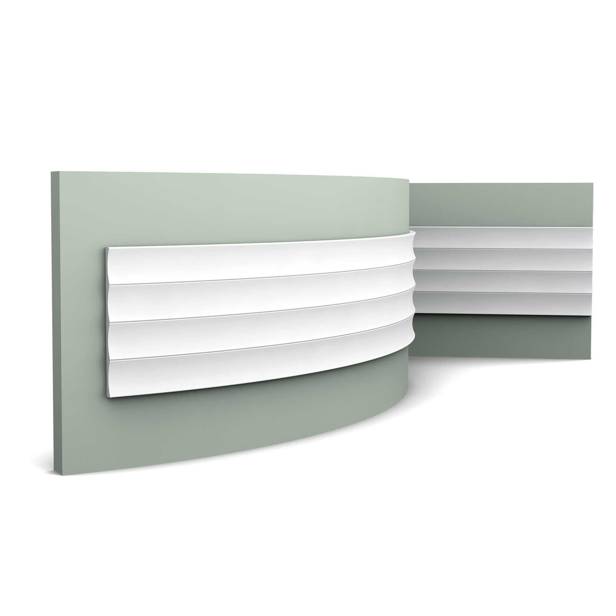 Flexible 3D Wall Panel VALLEY XL 2m made of Rigid Foam | Easy Adhesive